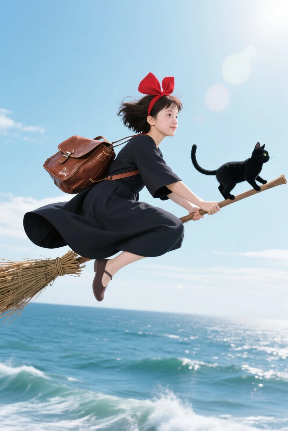 Real photo portrait of Kiki in "The Witch Home Delivery Service - SeaArt AI