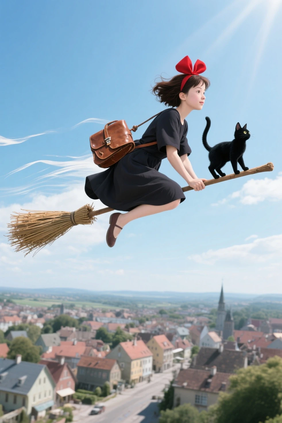 Real photo portrait of Kiki in "The Witch Home Delivery Service - SeaArt AI