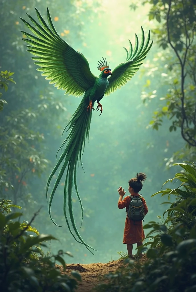High Quality, 8K ultra HD, The quetzal appears in all its glory - SeaArt AI