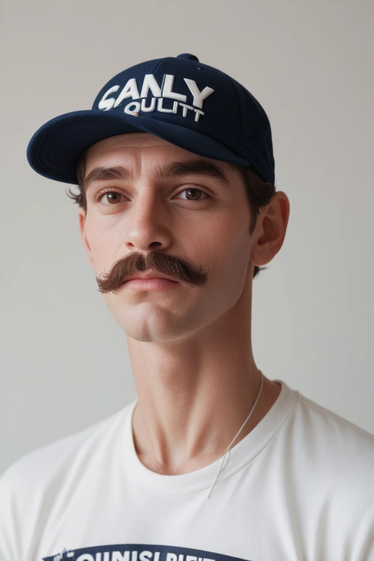 One white man, twenty-five, long chin, narrow face, soft face - SeaArt AI