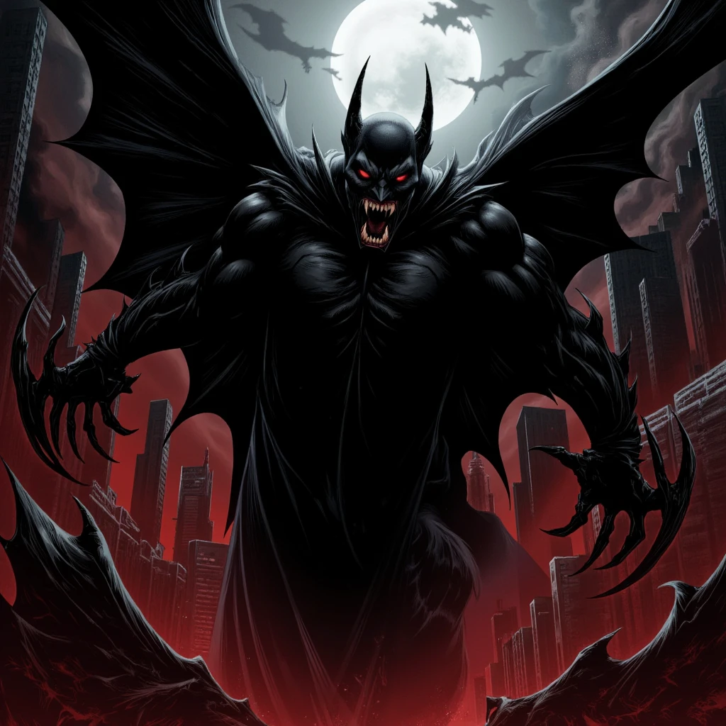 Nightmare-vampire-batman-bat-wing-anime-red-black-vampires-monster ...