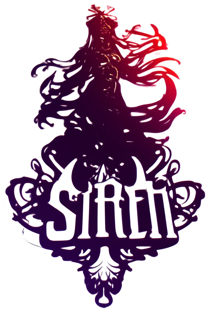 A nightclub's logo called the Siren Club, where pink and purple are the ...