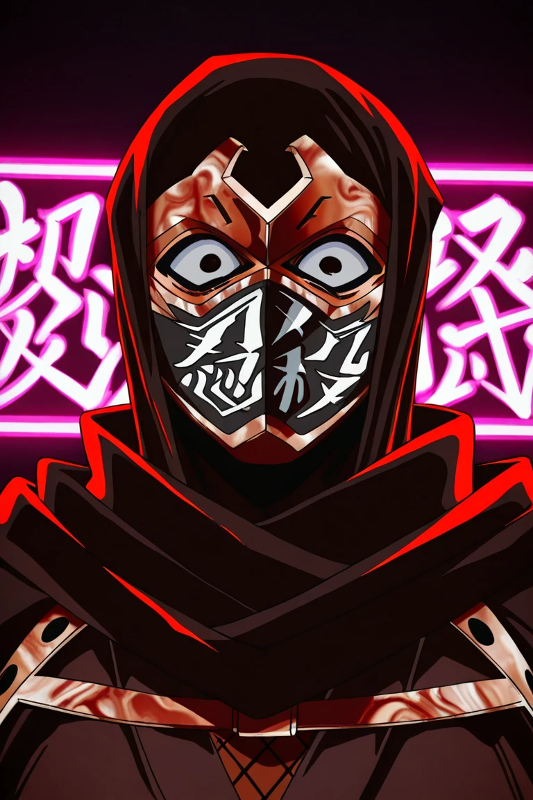 Ninja Slayer、Ninja Slayer（Ninja Slayer）、Neon light、in the dark - SeaArt AI