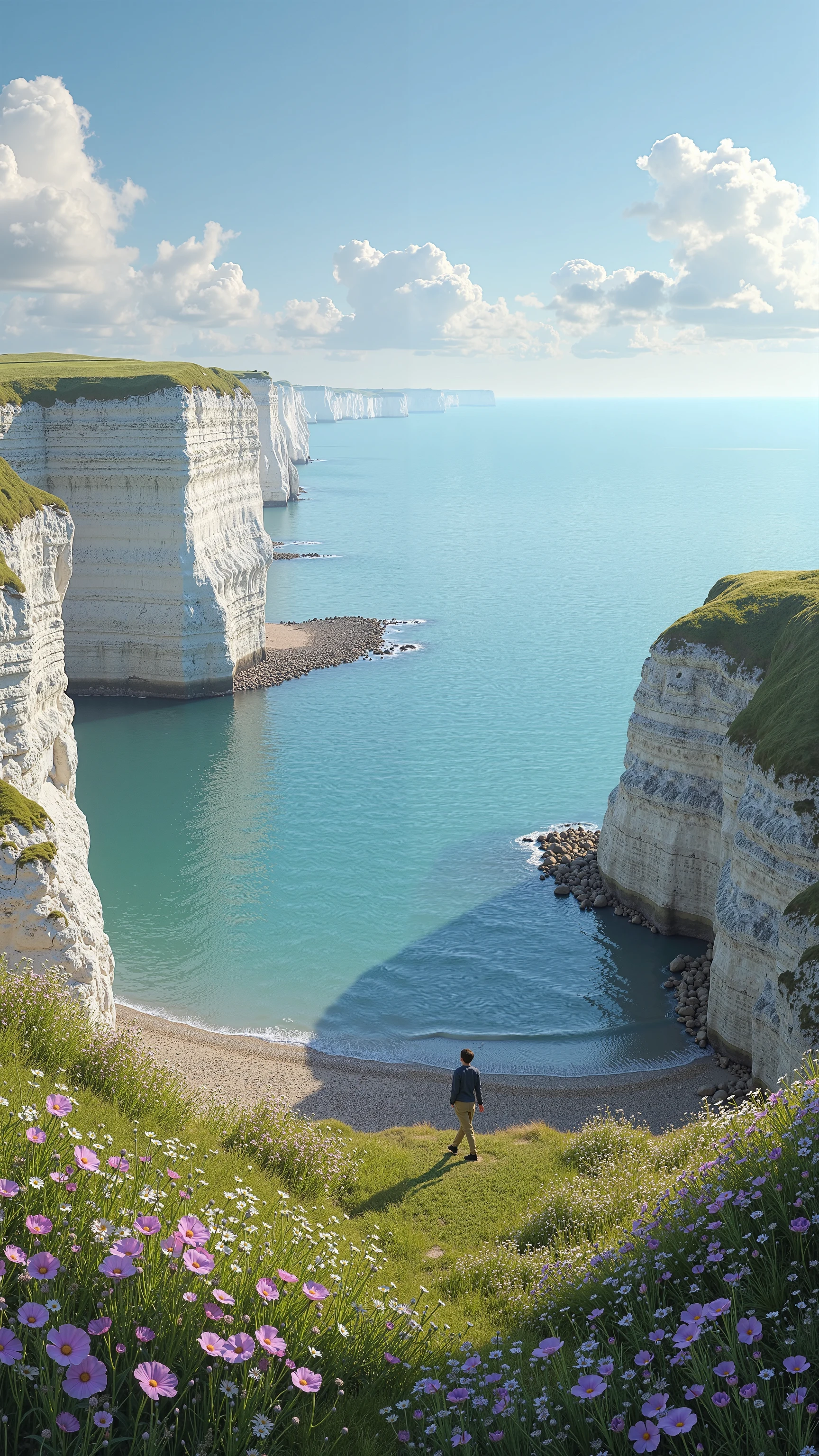 High definition images、from the 崖of Normandy at the foot of the Strait ...