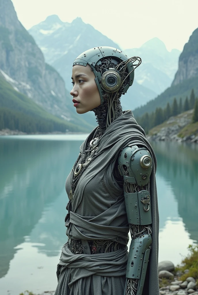 Cyborg monk, hyperdetailed, hyperrealistic, photorealistic, photography ...