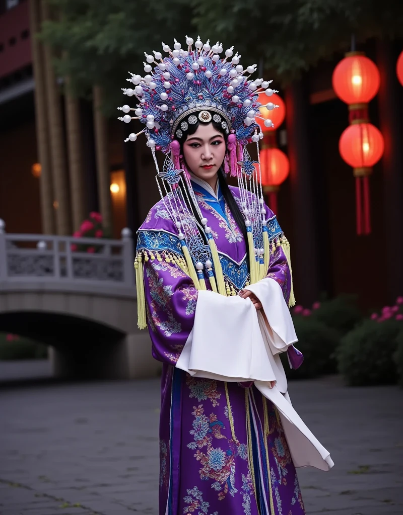 [CHARACTER: Peking Opera Performer – Night Garden Elegance in Purple ...