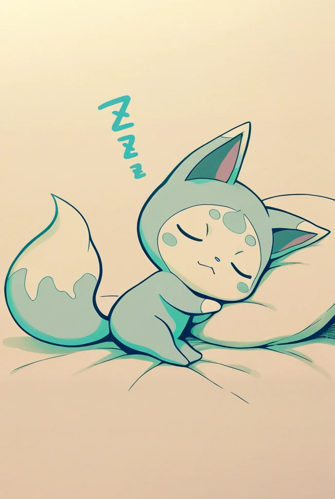 Emi-chan from Yo-kai Watch，Emi-chan from Yo-kai Watch is sleeping with Akamaru - SeaArt AI