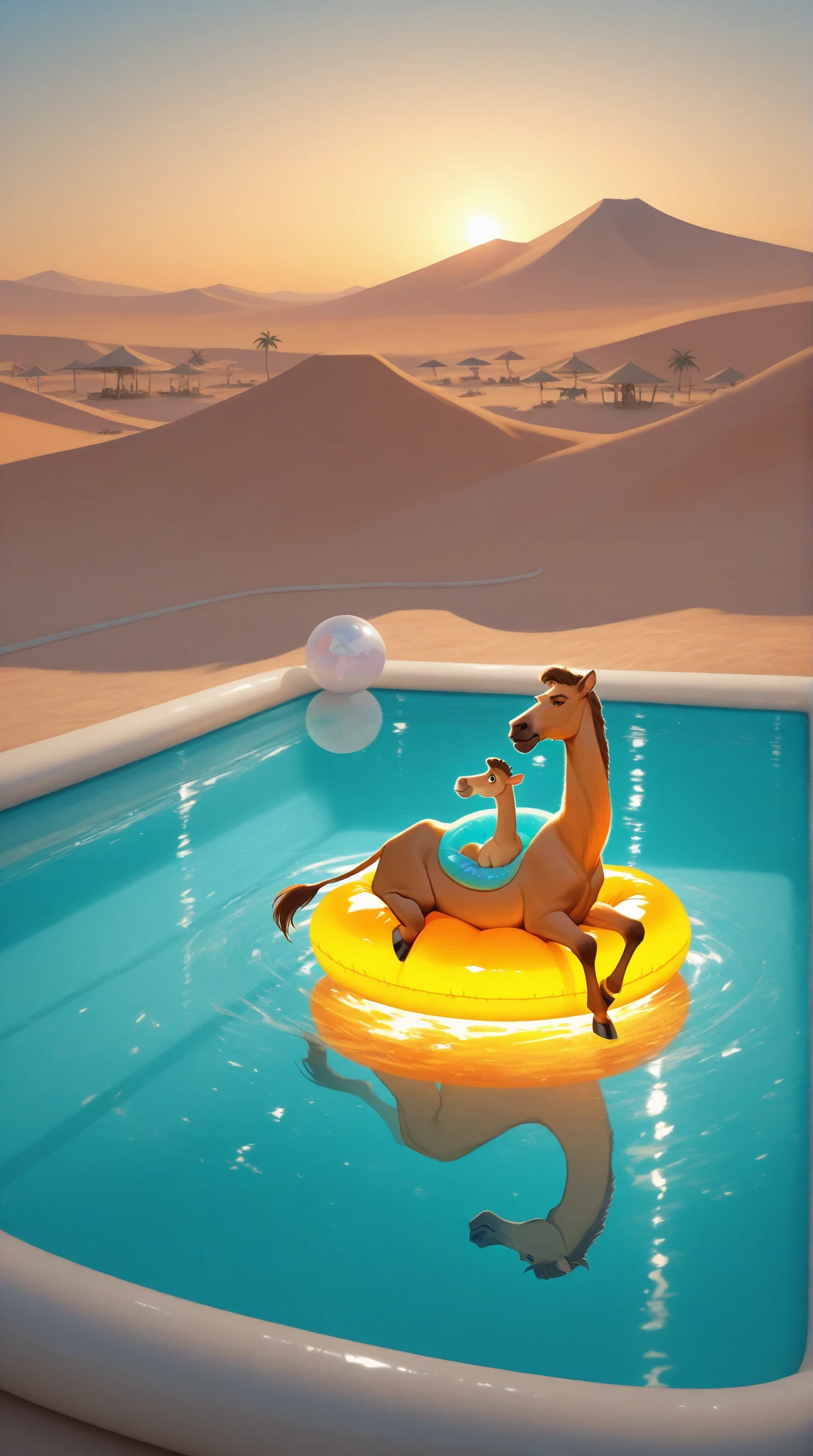pool in desert