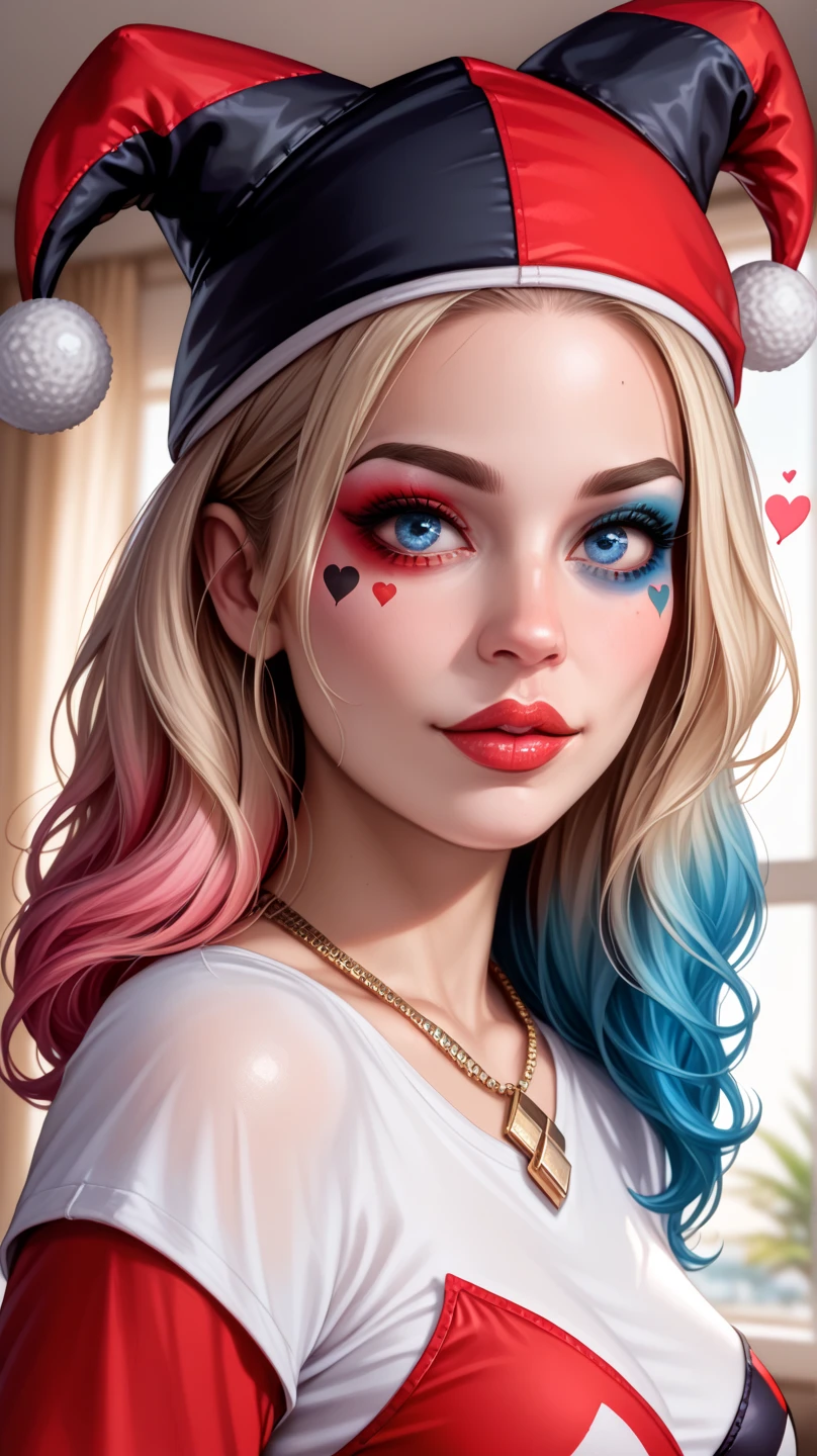 High definition fisheye lens perspective. Margot Robbie, Harley Quinn from Suici - SeaArt AI