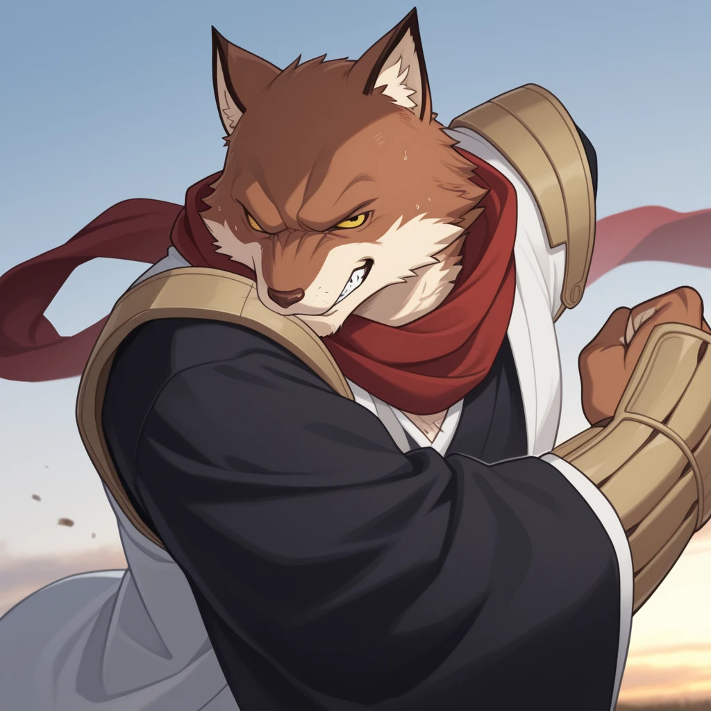 Masterpiece, best quality, amazing quality, 1boy, solo, Sajin Komamura ...