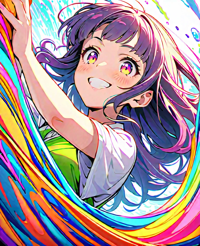 (masterpiece, Highest Quality, Official Art:1.2), (colorful), Looking ...