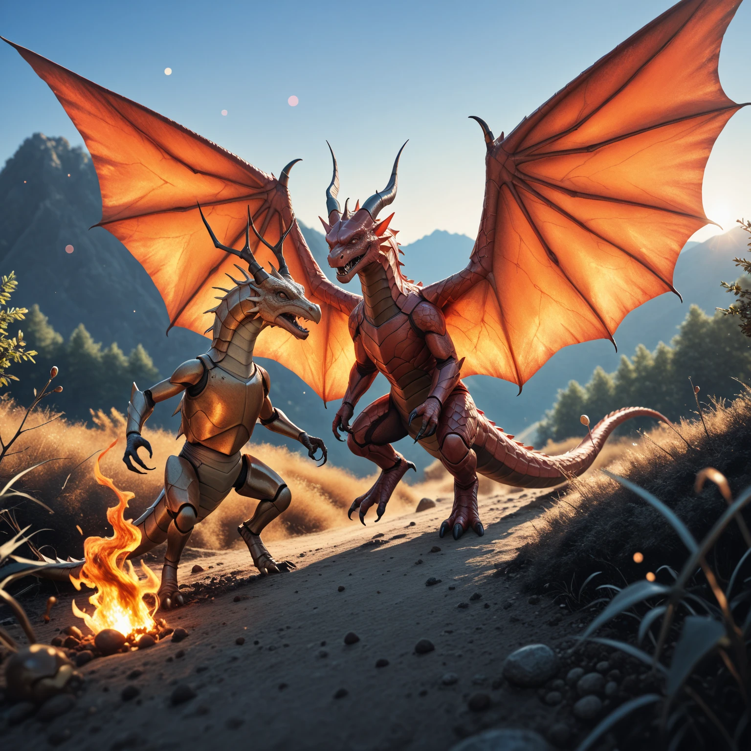 One Fine Day、Groot Anthill with Fire Ants and Dragon, Dragon rising ...