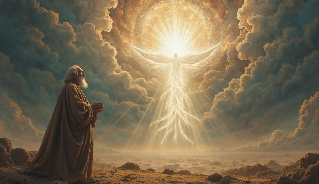 Prophet Ezekiel Seeing Glory Times - SeaArt AI