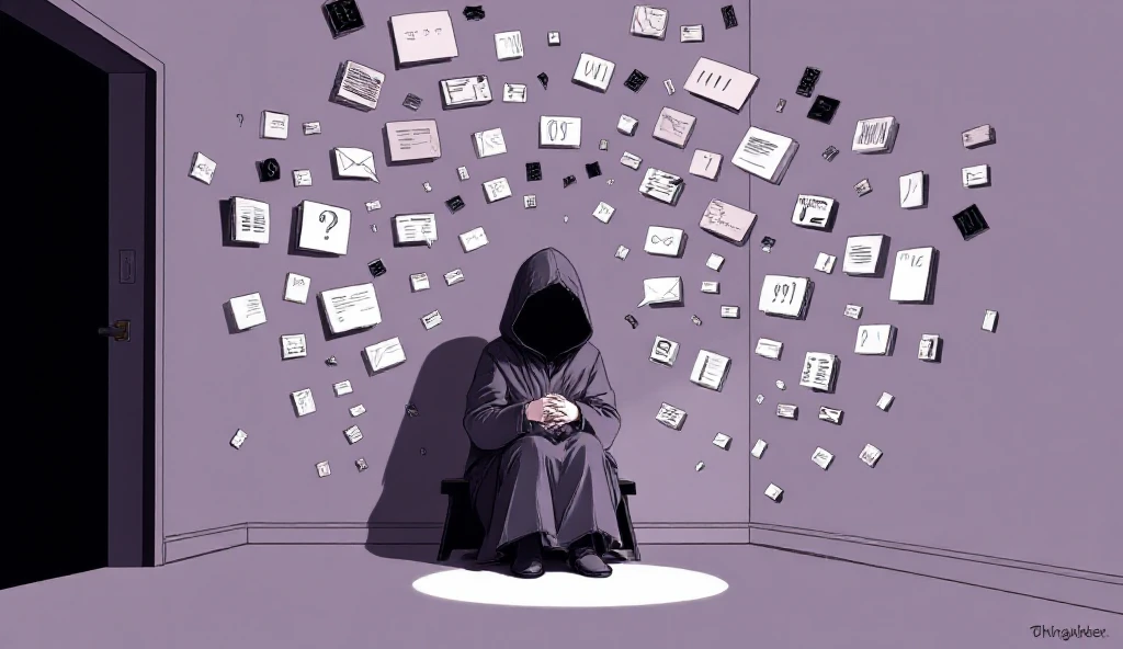 Here’s a polished prompt for your theme "The Overthinker" in minimalist ...