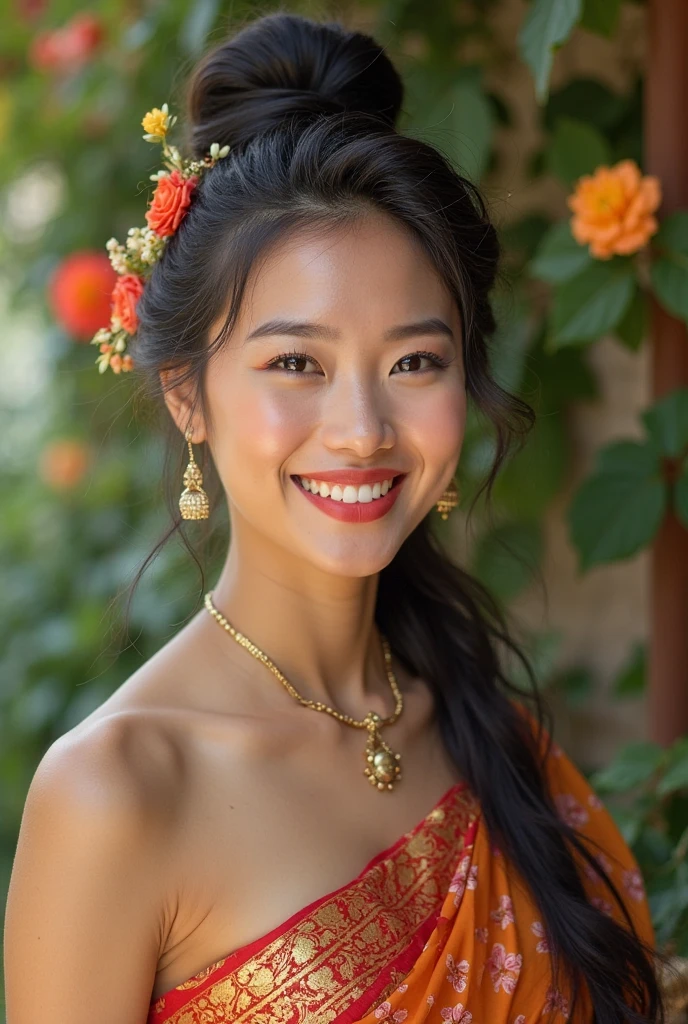 Give me a suitable photo for Hair School Advertisement with Burmese Lady - SeaArt AI