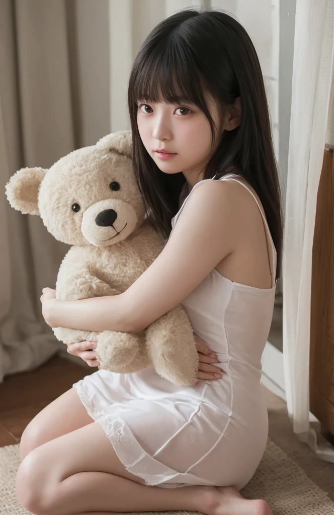 "A beautiful and innocent named Saki, with long flowing black hair - SeaArt AI