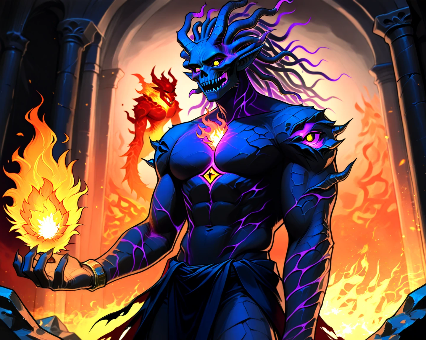 3 character t in the middle a male lich , 2nd on the right a shadow ...