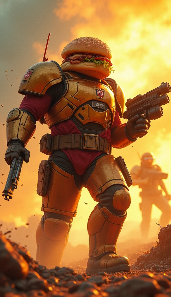 Characters & Gear-Up: • Mr. Bun: Puts on grilled onion armor plates ...