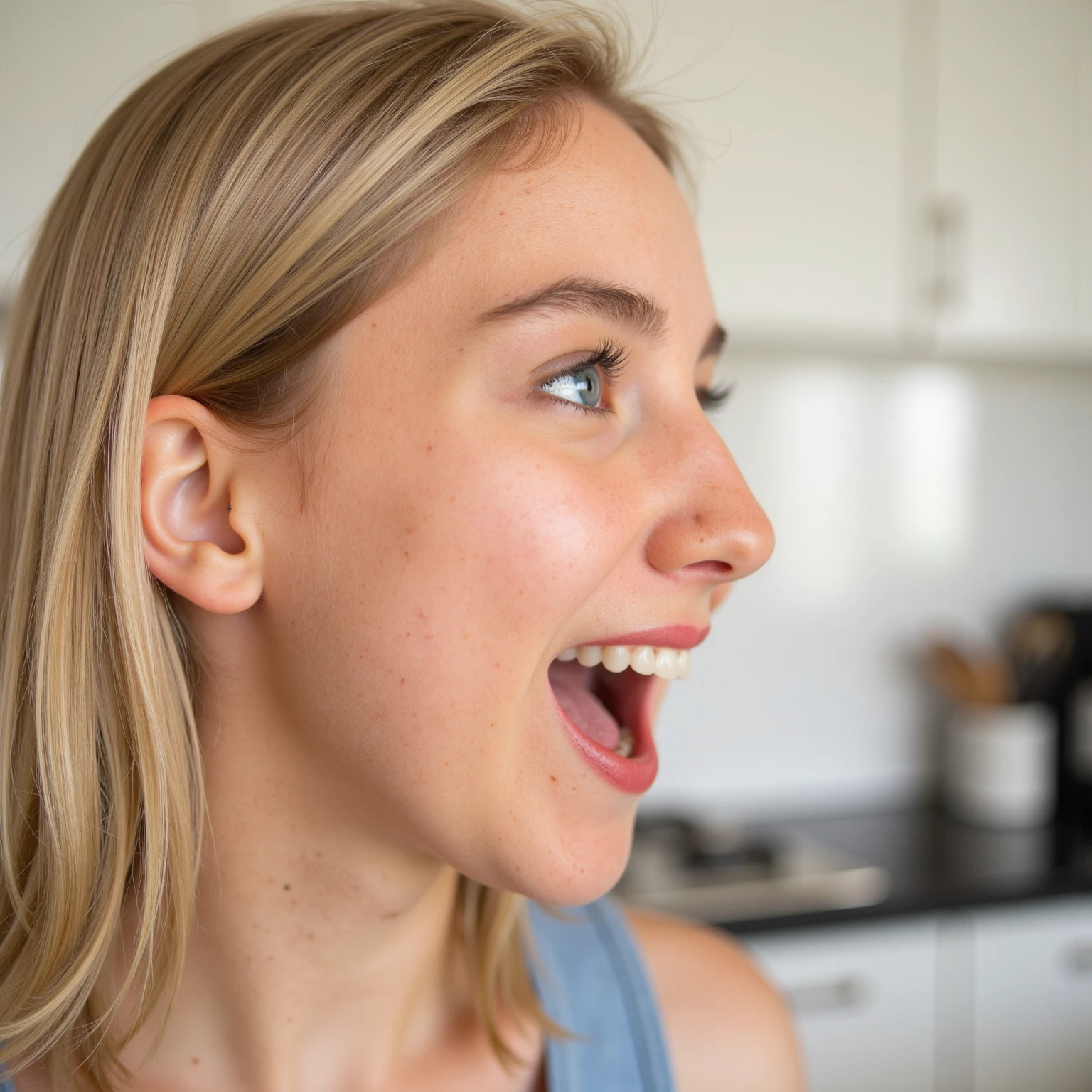 Photograph, extreme close up of face, lora training set A beautiful ...