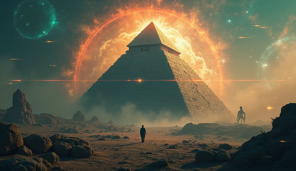 “Collage of unsolved mysteries like Bermuda Triangle, Pyramids - SeaArt AI