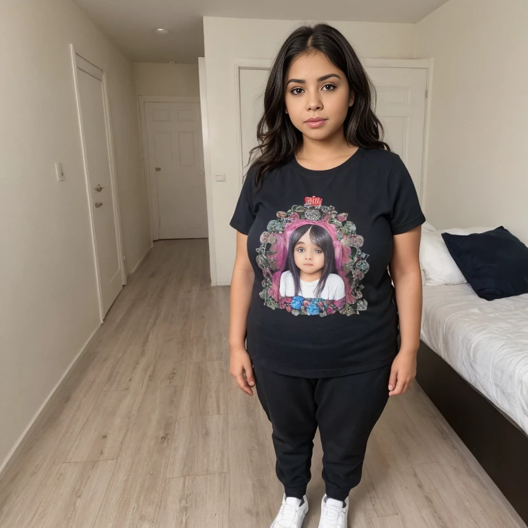 Timid short cute busty slightly chubby raven nyuugao hispanic Latina ...