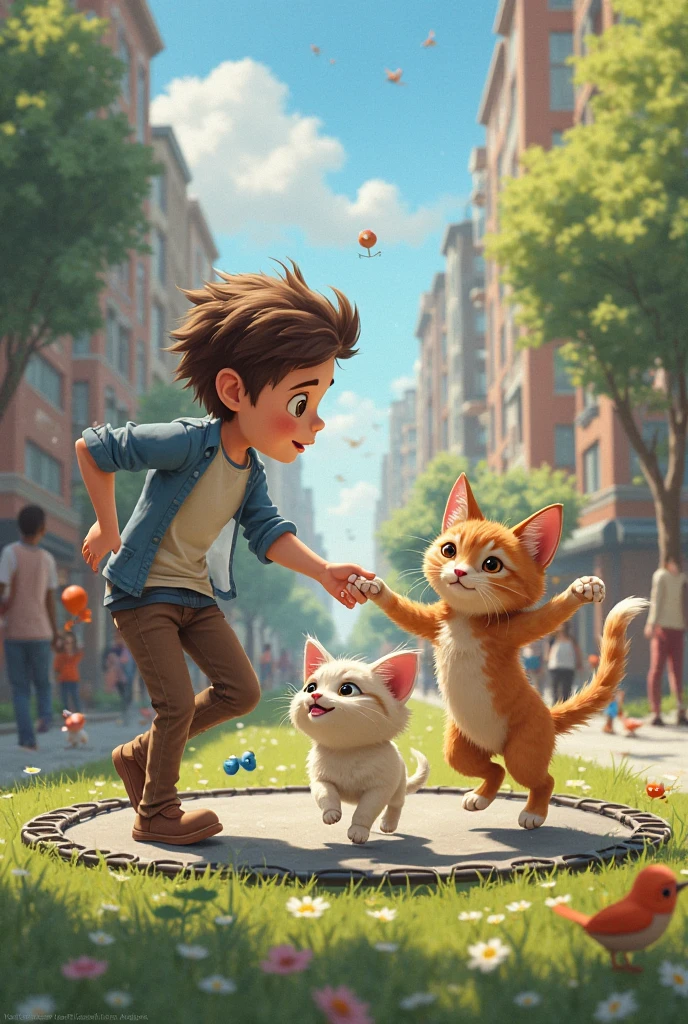 A meets a kitten on the street with whom no one played he felt sorry ...