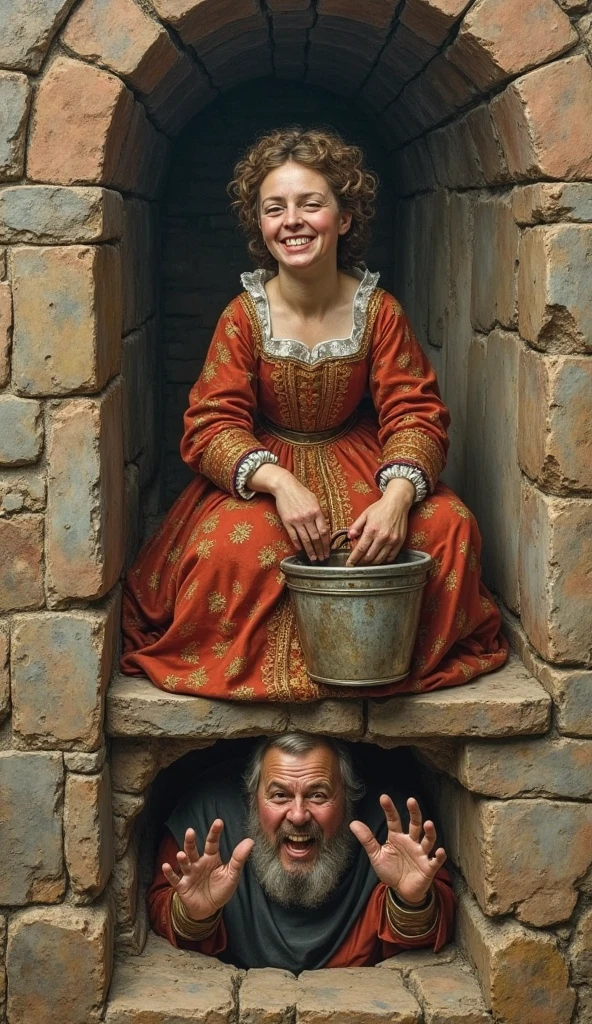 Medieval Renaissance-style art. Exaggerated facial expressions - SeaArt AI