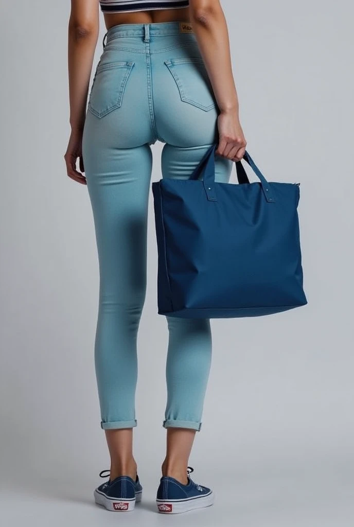 ((Close-up)) Of a thin woman standing (((in a back diagonal position ...