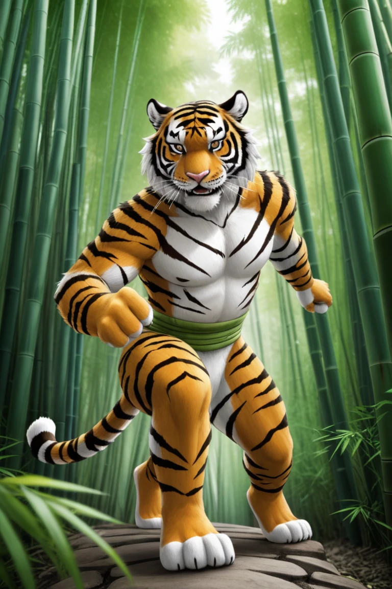Tiger Man（fantasy costume）real film、Ultra fine precision、Dynamic Pose ...