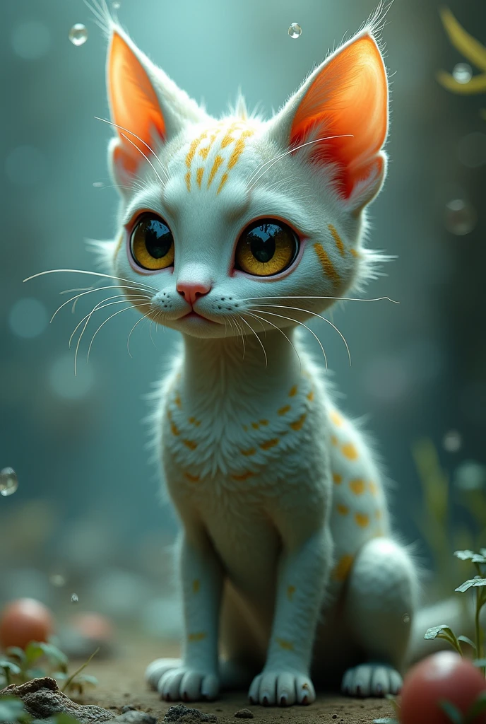A strange creature fish plus sexy cat - SeaArt AI