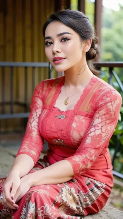 ((kualitas terbaik)), ((karya agung)), (detail), 1gadis, kebaya bahu terbuka - SeaArt AI