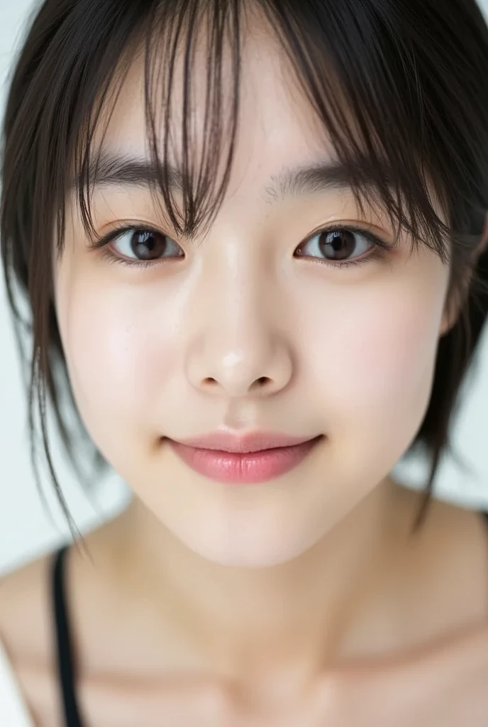 An extreme ultra close-up, hyperrealistic portrait of an overwhelmingly ...