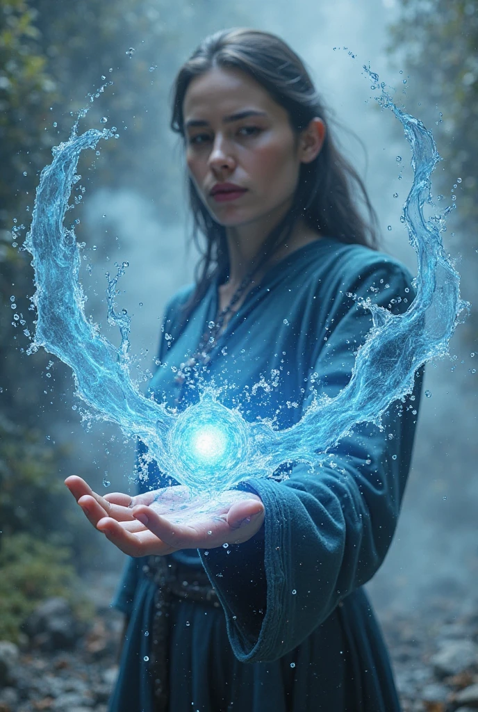 A person holding Magic water fusion with their hand - SeaArt AI