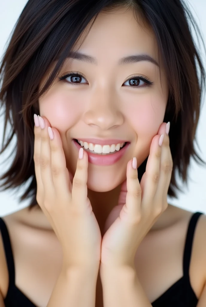 An extreme ultra close-up, hyperrealistic portrait of an overwhelmingly ...