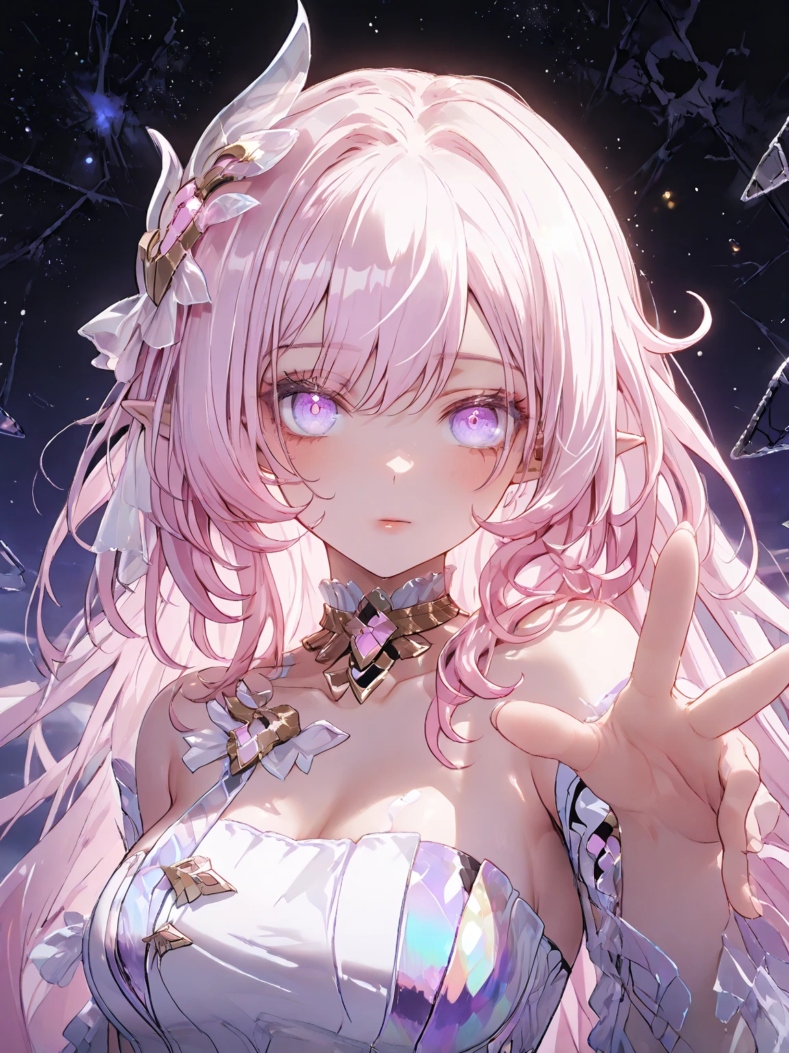 1girl,elysia_/(herrscher_of_human:ego/)_/(honkai_impact/),pointed - SeaArt AI