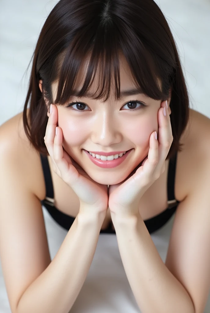 An extreme ultra close-up, hyperrealistic portrait of an overwhelmingly ...