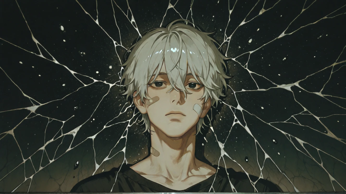 "Illustrate an 18-year-old boy in Seinen style, viewed from a - SeaArt AI