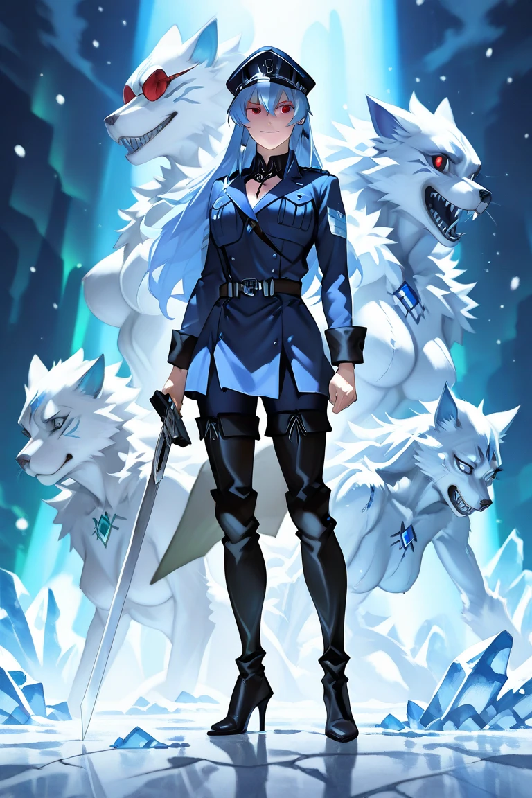 Main description: "Official portrait of Esdeath by Akame ga Kill ...