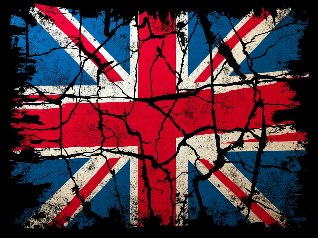 "Mac's Army" in a British style logo, extreme detail, England flag ...