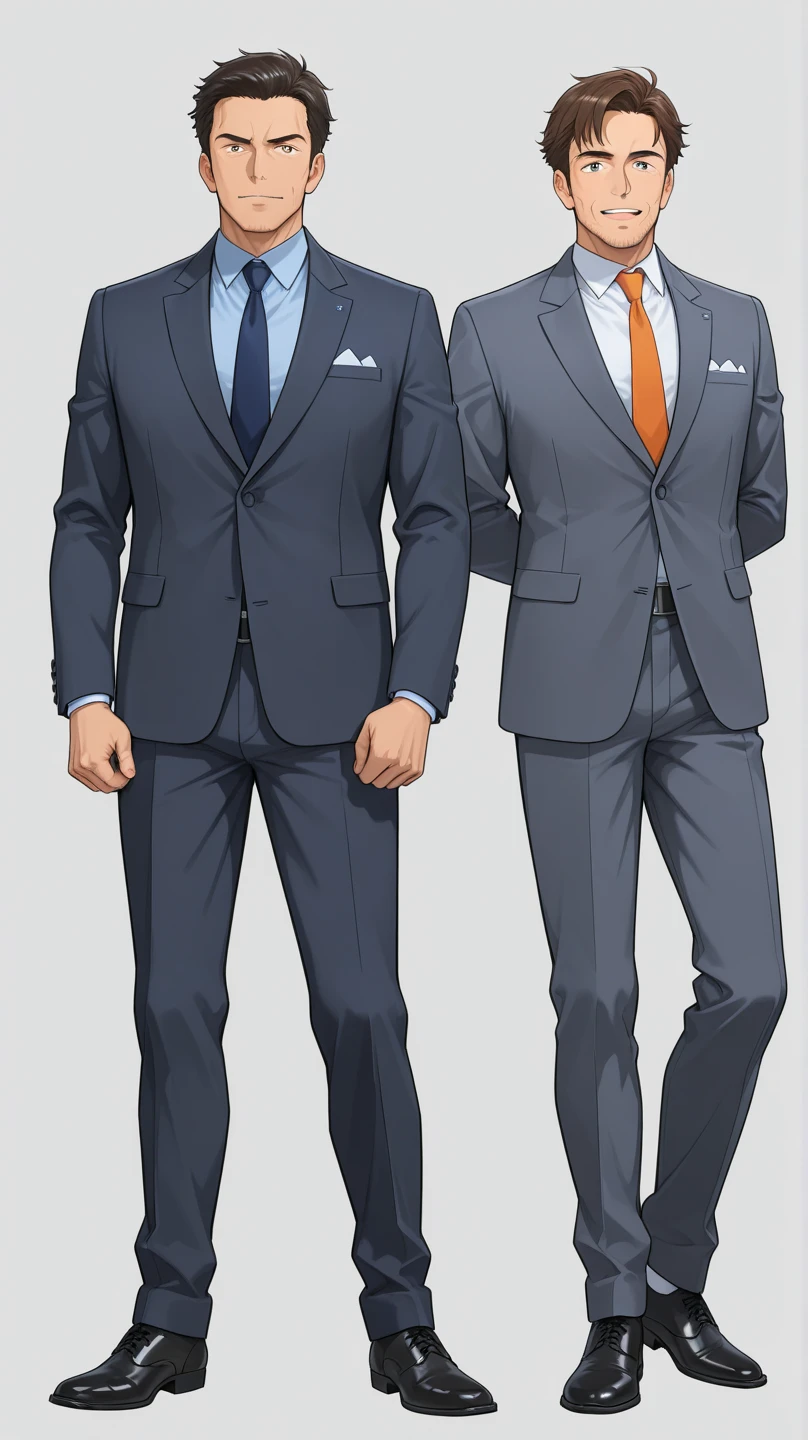 male Manager suits full body in their early 20s - SeaArt AI