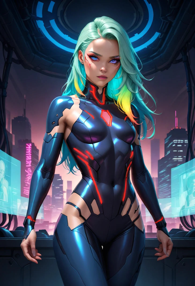 Futuristic femboy, highly detailed, intricate, cinematic lighting - SeaArt AI