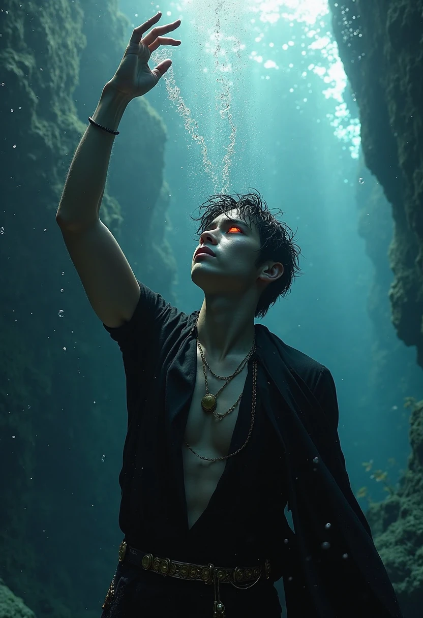 A cinematic underwater scene in ultra high definition, 8K quality ...