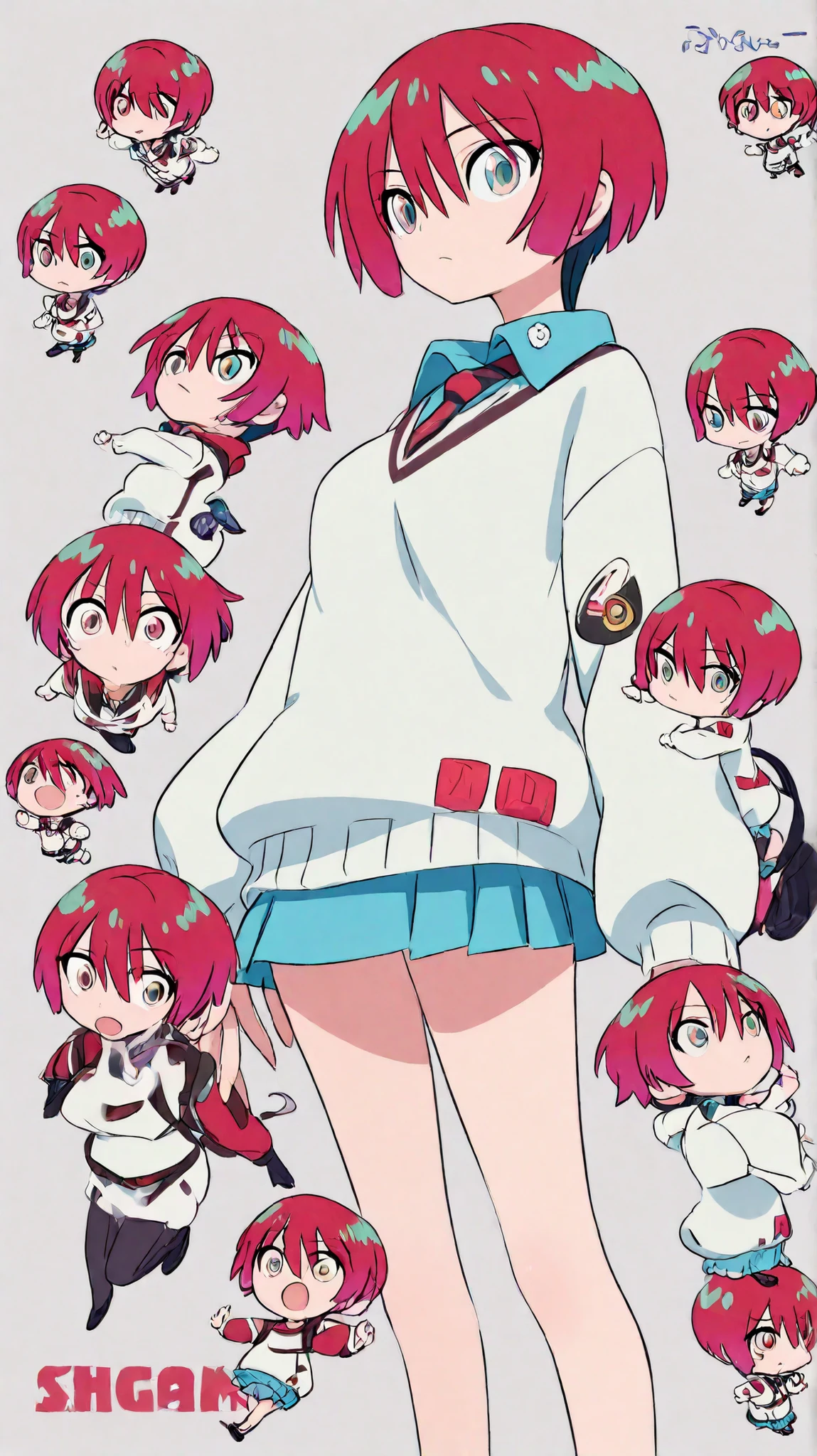 傑作, 最高品質, 非常に美しい, ワッキーな衣装, 最新, 最近, 【コンテンポラリー, smdfmkn ，( chibi - SeaArt AI