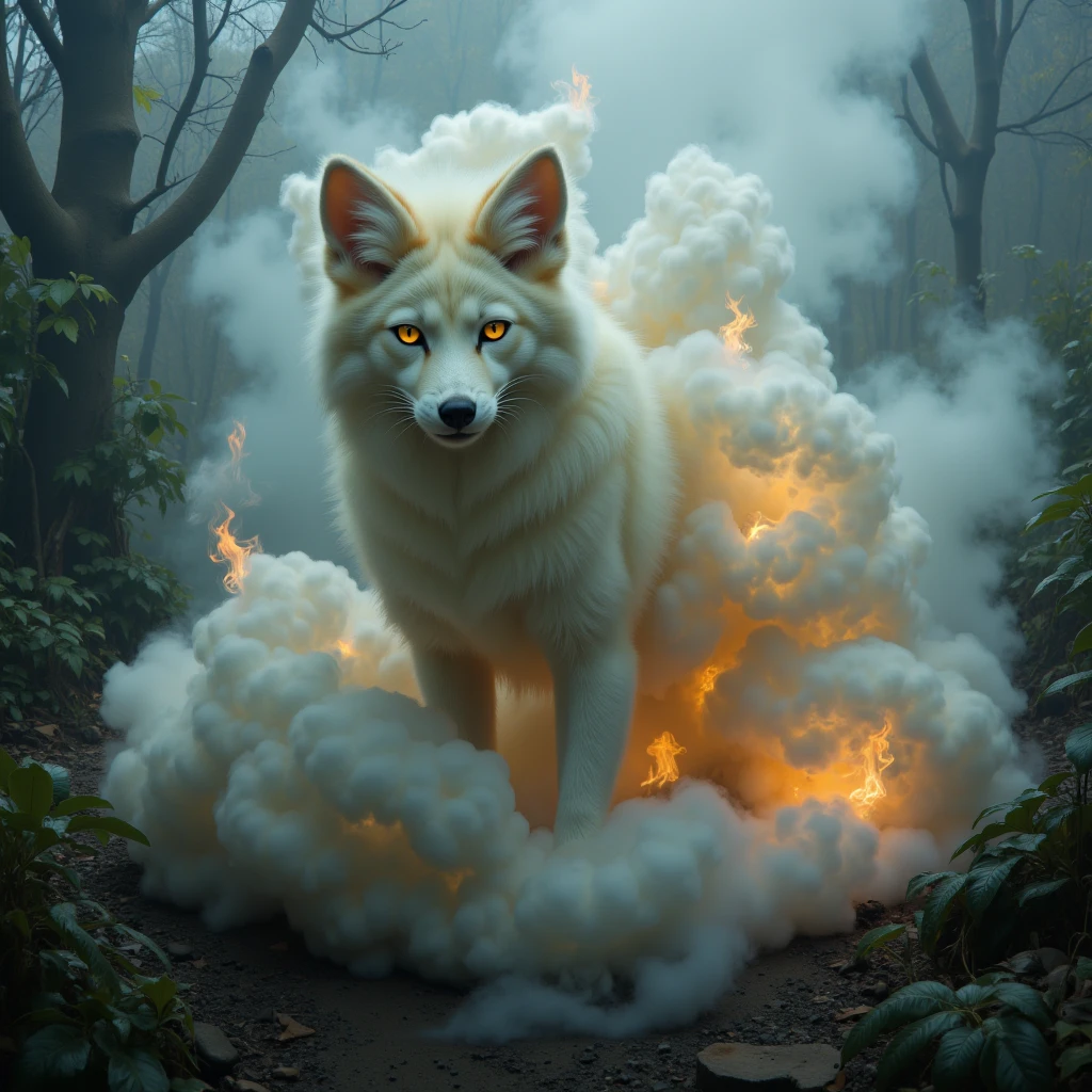The Nine Tailed Fox Transformed into a , The Magic of Smoke, Smokin ...