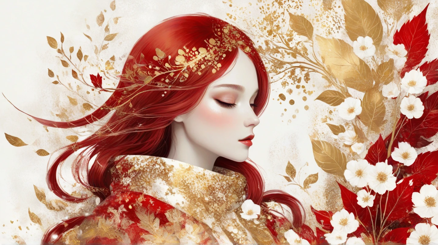 Novuschroma style Fluffy magic full body girl fantasy illustration in ...