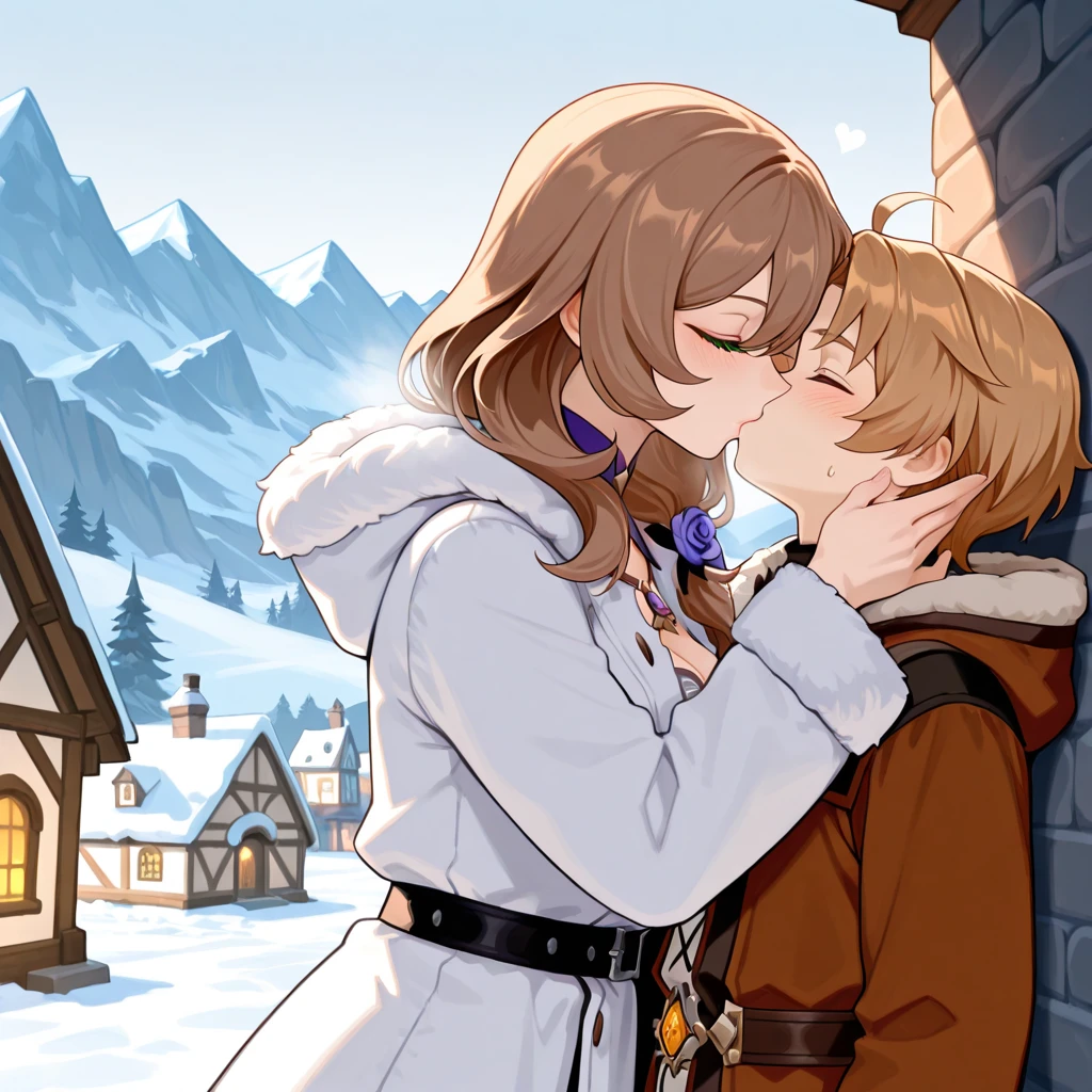 Love couple, older woman with younger man, Rudeus Greyrat and Lisa ...