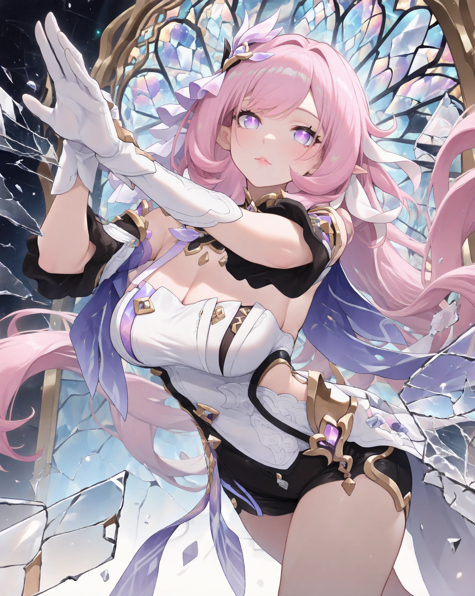 1girl,solo,elysia_/(herrscher_of_human:ego/)_/(honkai_impact - SeaArt AI