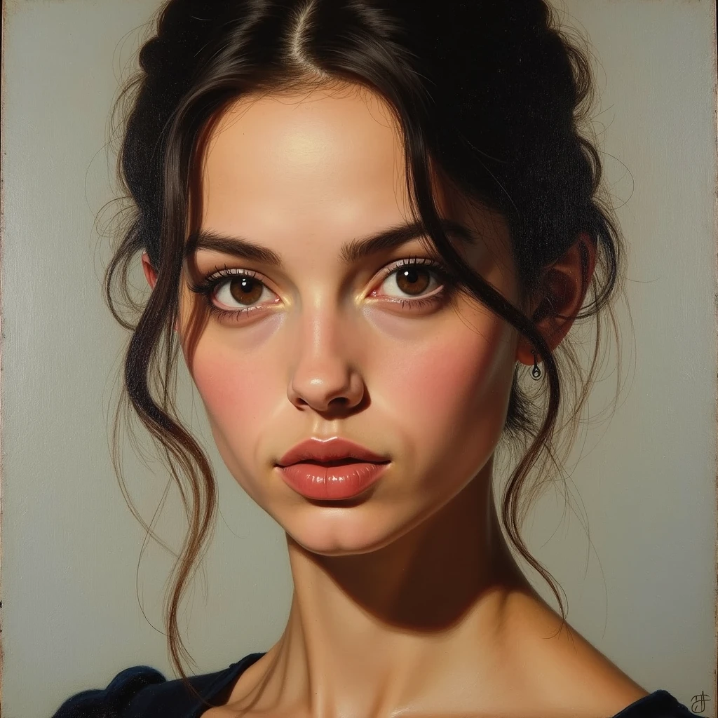 Realistic oil painting portrait, detalhado, em alta qualidade - SeaArt AI