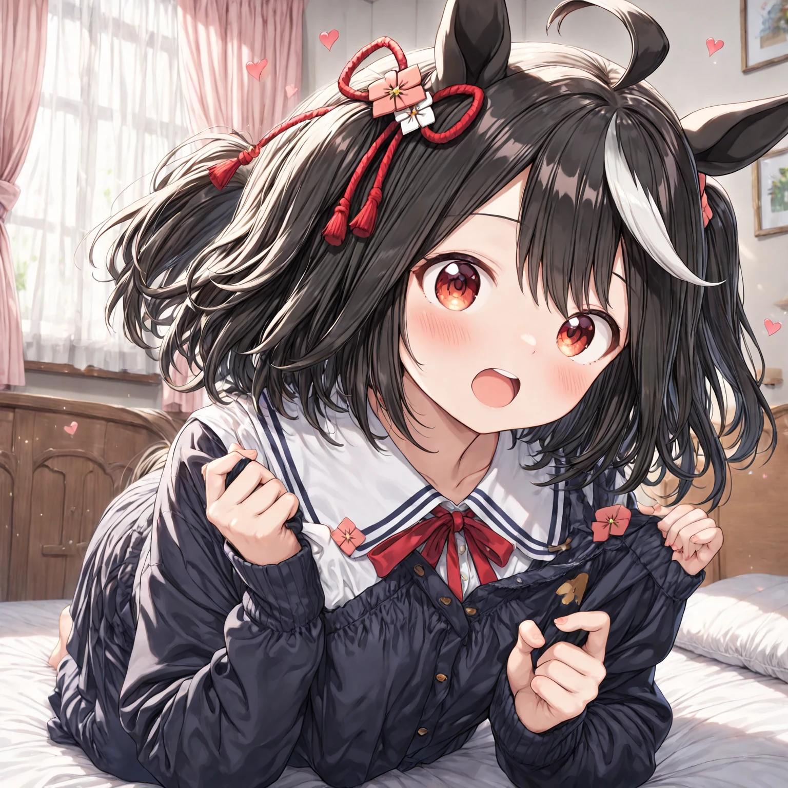 Kitasan black\(umamusume\),kitasan black,horsetail, best quality - SeaArt AI