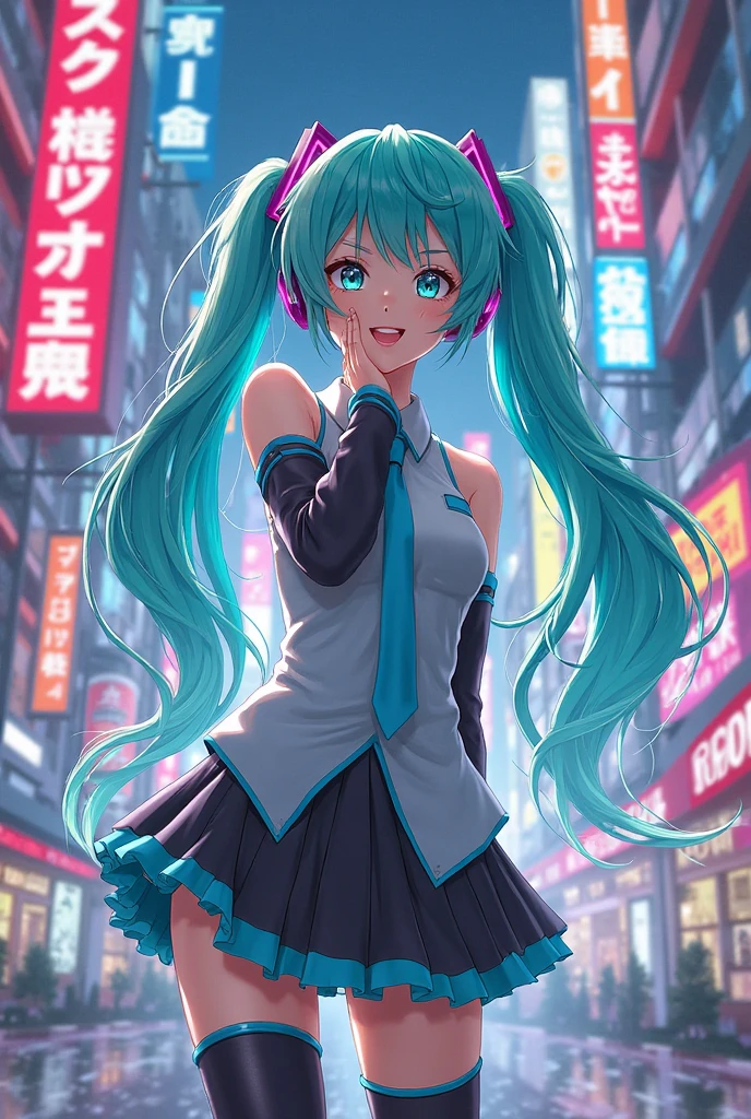 Una hatsune miku - SeaArt AI